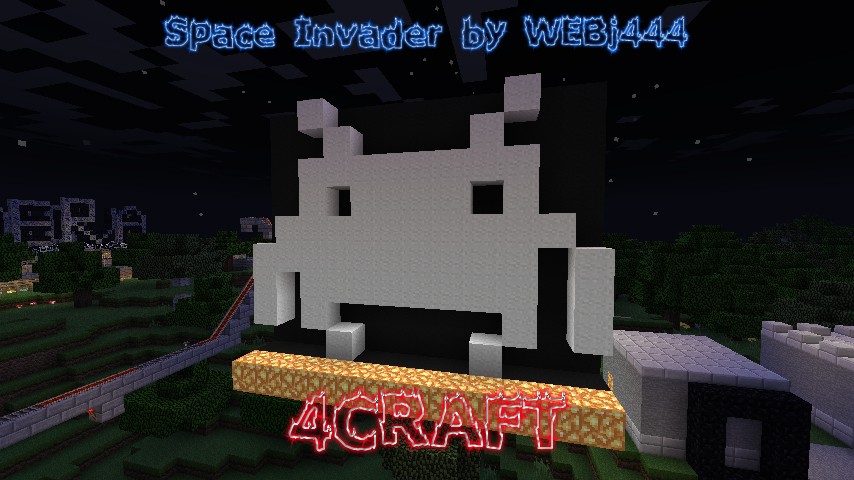 Space Invader Minecraft Map