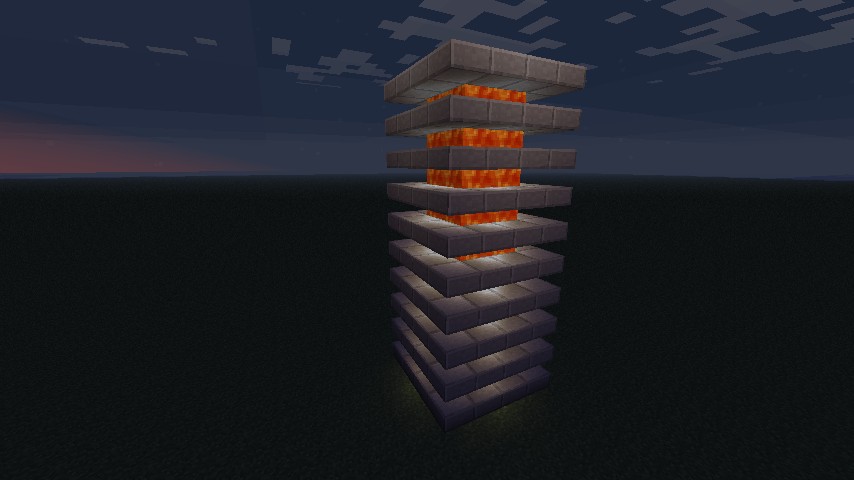 luminous column Minecraft Map