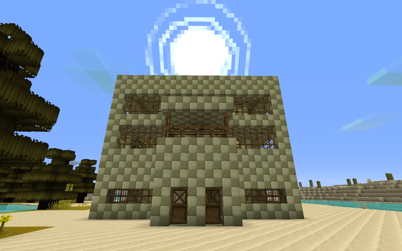 Three story two way elevator Minecraft Map