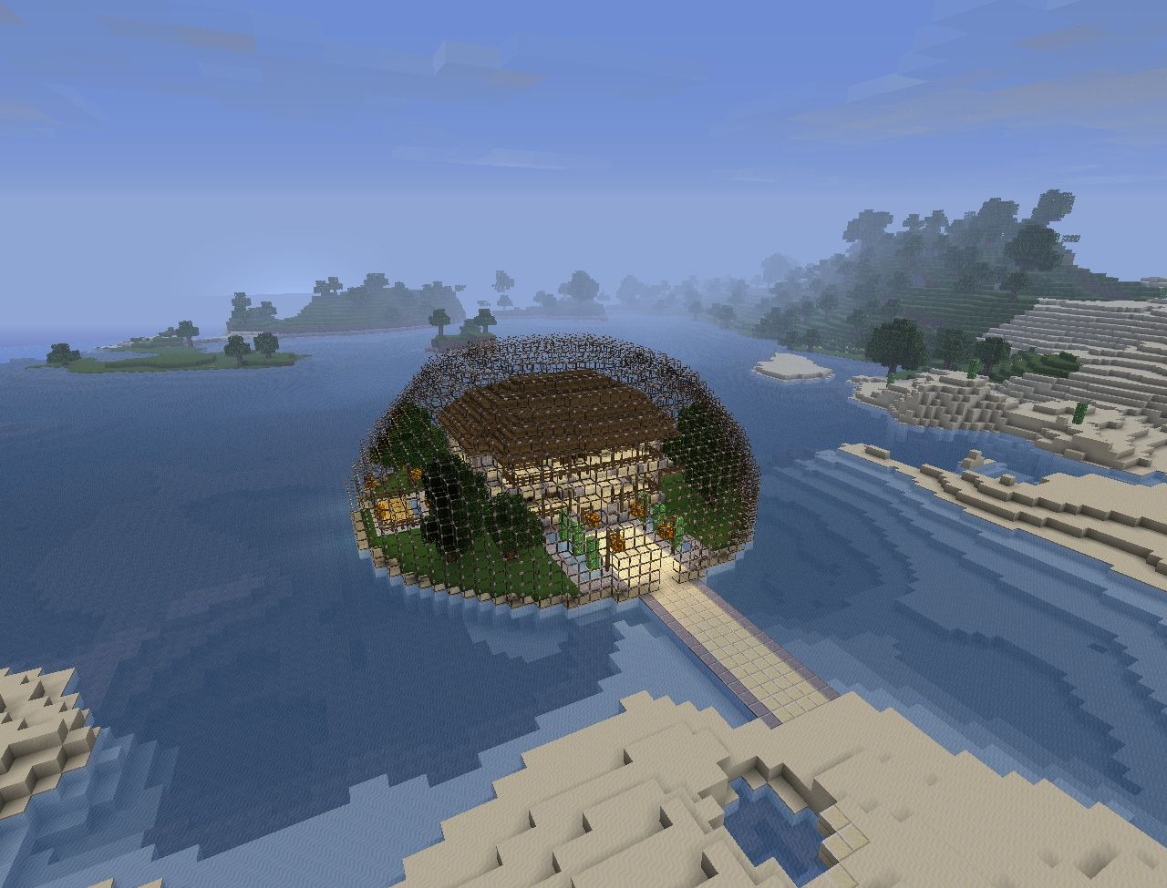 Biodome House Minecraft Map