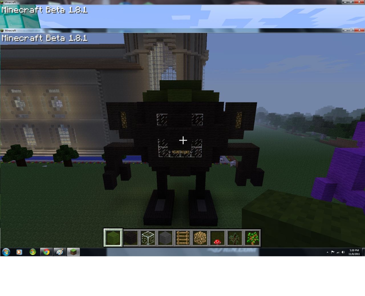 Barack Obama as a Black Olive Minecraft Map