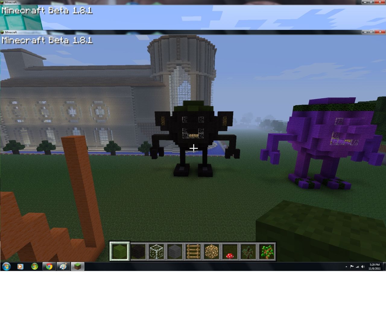 Barack Obama as a Black Olive Minecraft Map