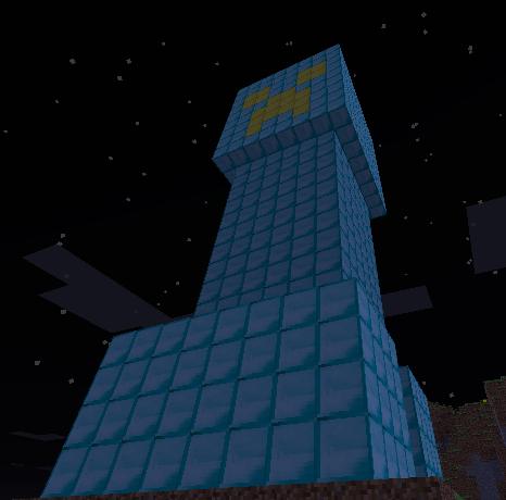 Giant 3D Diamond Creeper Minecraft Map