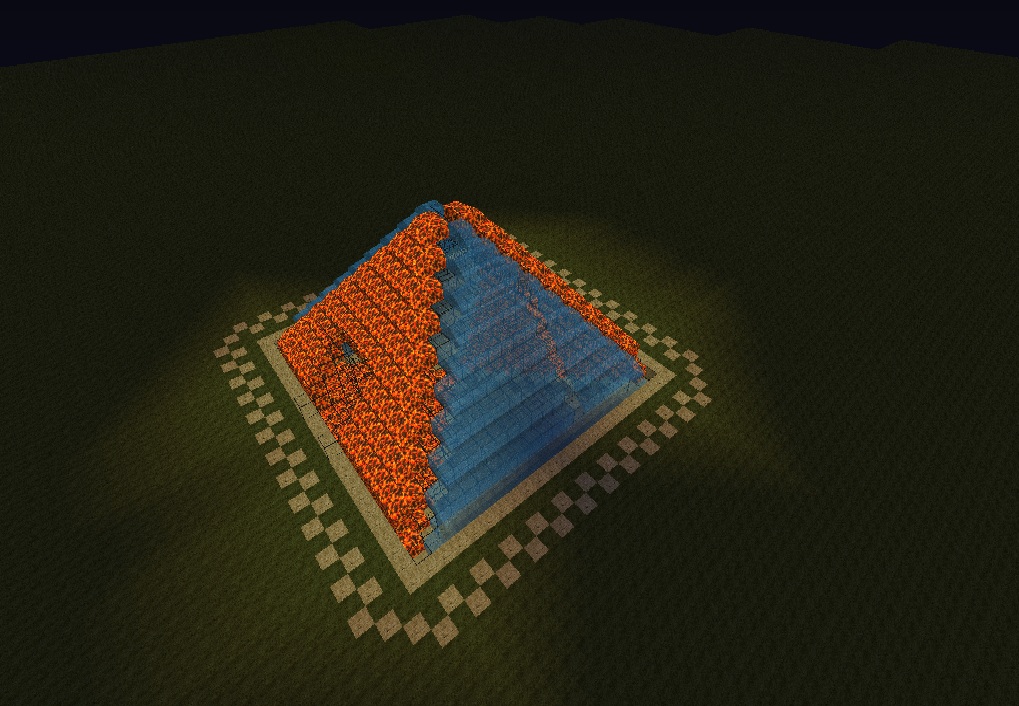 Lava and Water Piramide ( By -Milky- ) Minecraft Map
