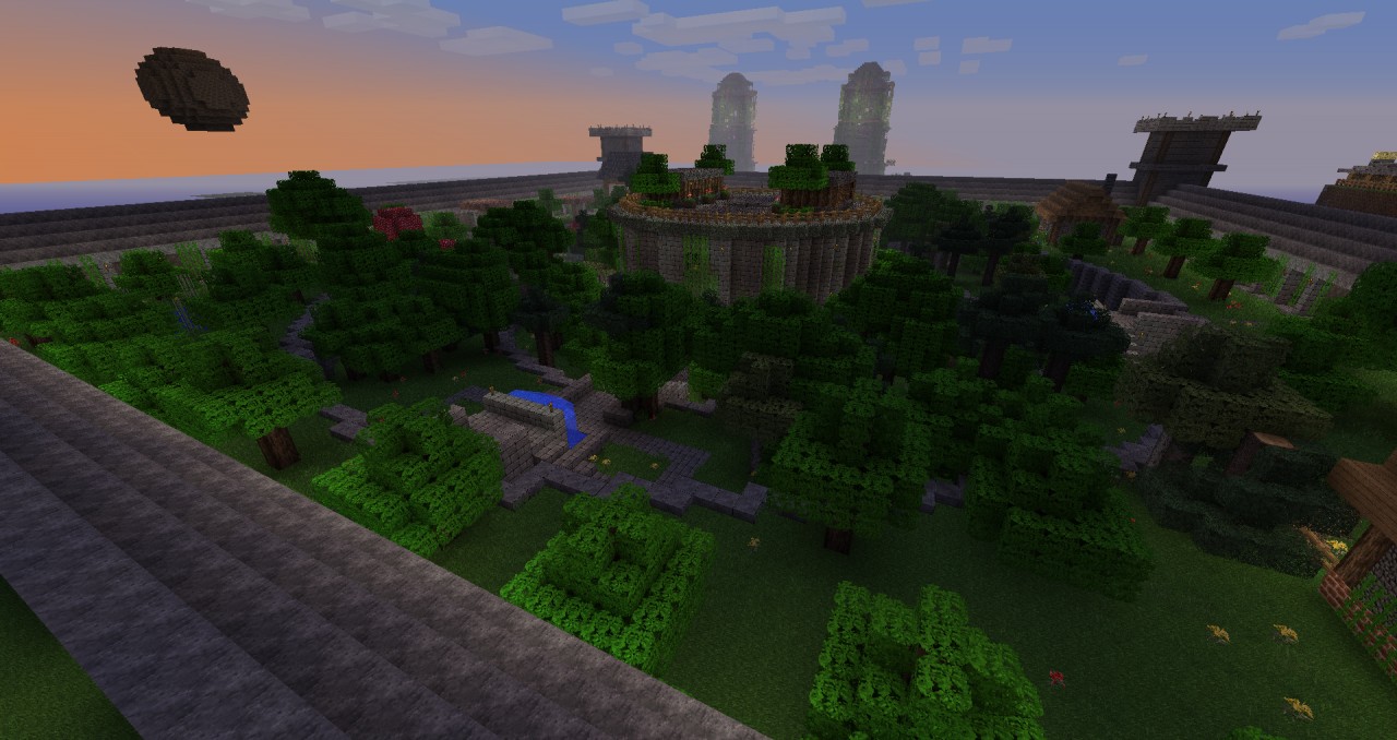 Minecraft - Giant Circular Spawn Minecraft Map