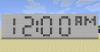 Piston Driven 12hr Digital Clock [In Game Time!] Minecraft Map