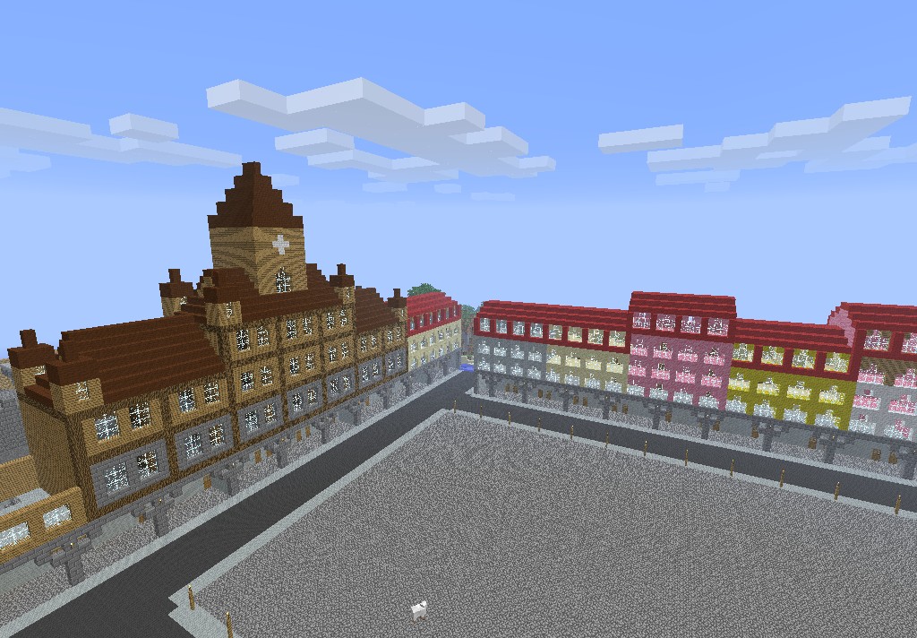 Namesti + kostel v 18.8 Minecraft Map