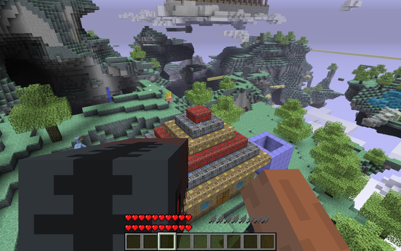 My Aether house with loot and black tamed moa! Read description ...