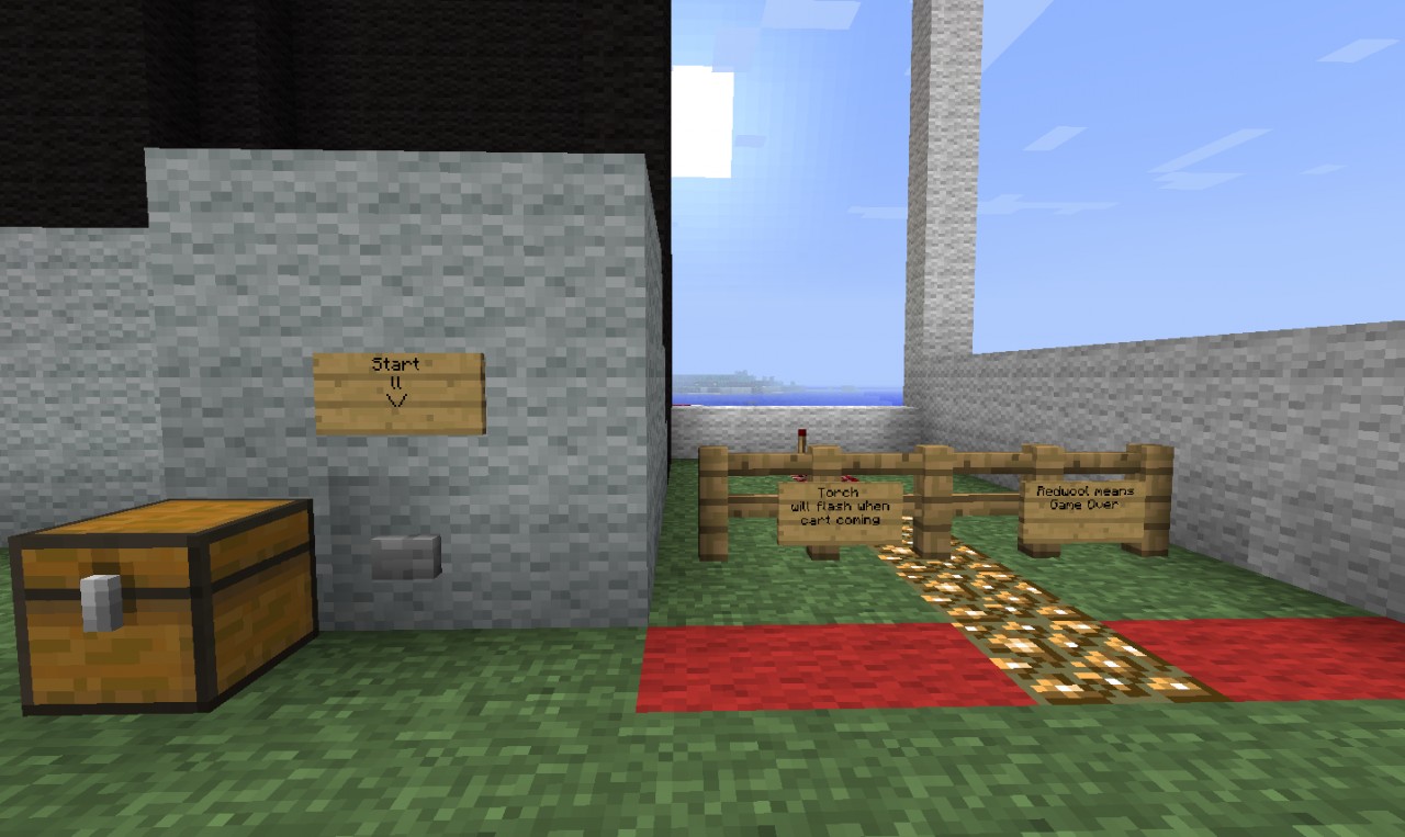 Arrow challenge and Flat map Minecraft Map