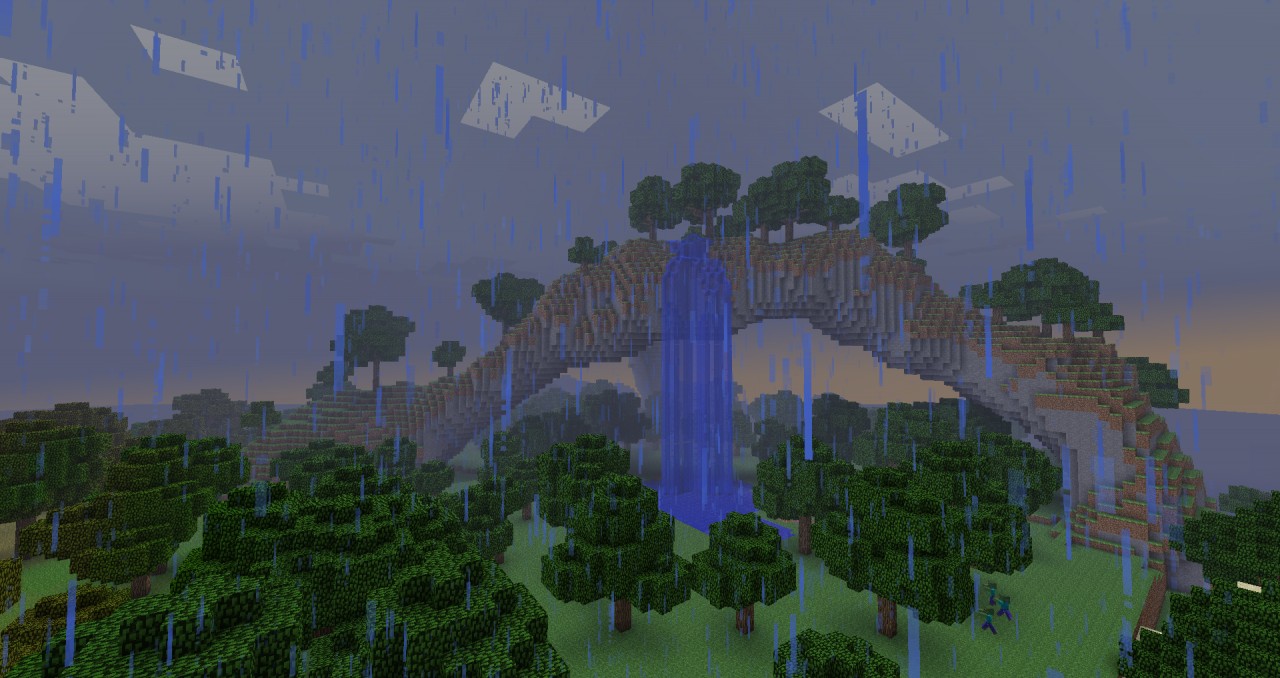 Awsome Water Fall Minecraft Map