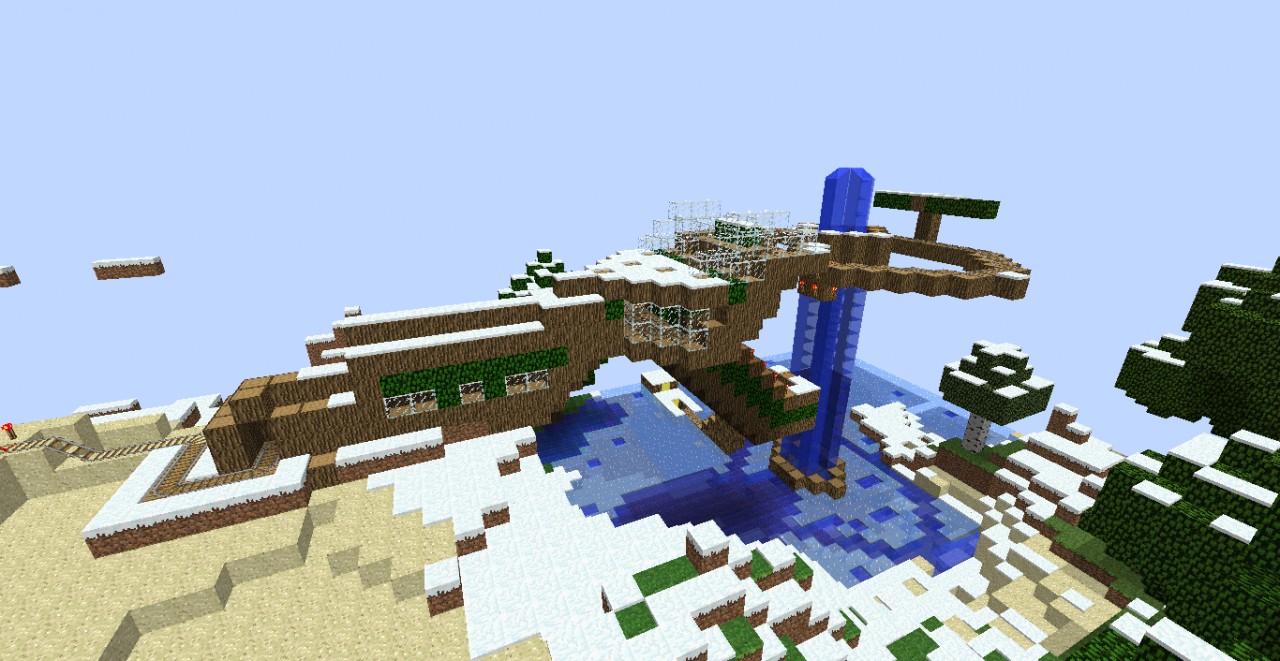 Ultimate Minecraft Creeper coaster! Minecraft Map