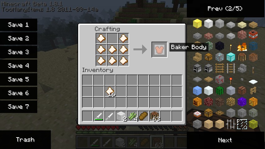 BakerMod ~ Version 1.2 (ARMORS UPDATE) [1.8.1] Minecraft Mod