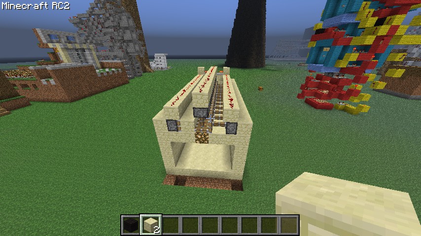 Retractable lighting Minecraft Map