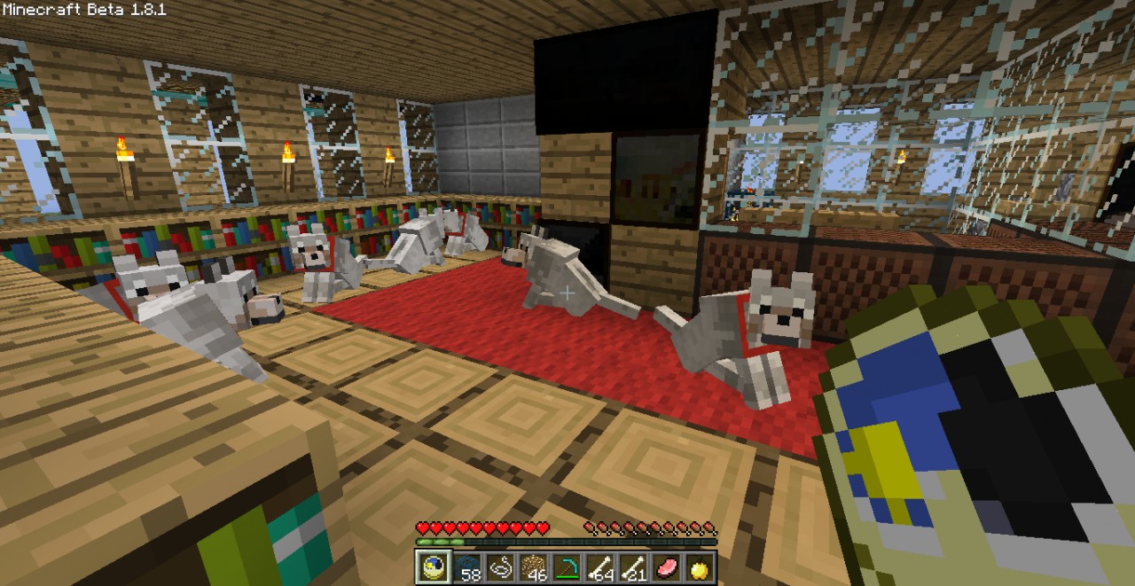 Private Villa with Tamed Wolves Minecraft Map