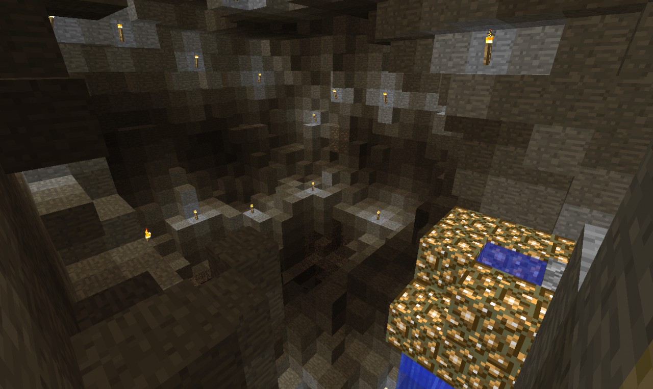 Underground survival Minecraft Map