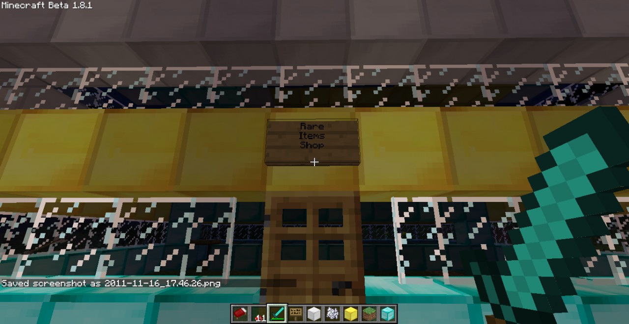 Making a Rare Items Shop Minecraft Map