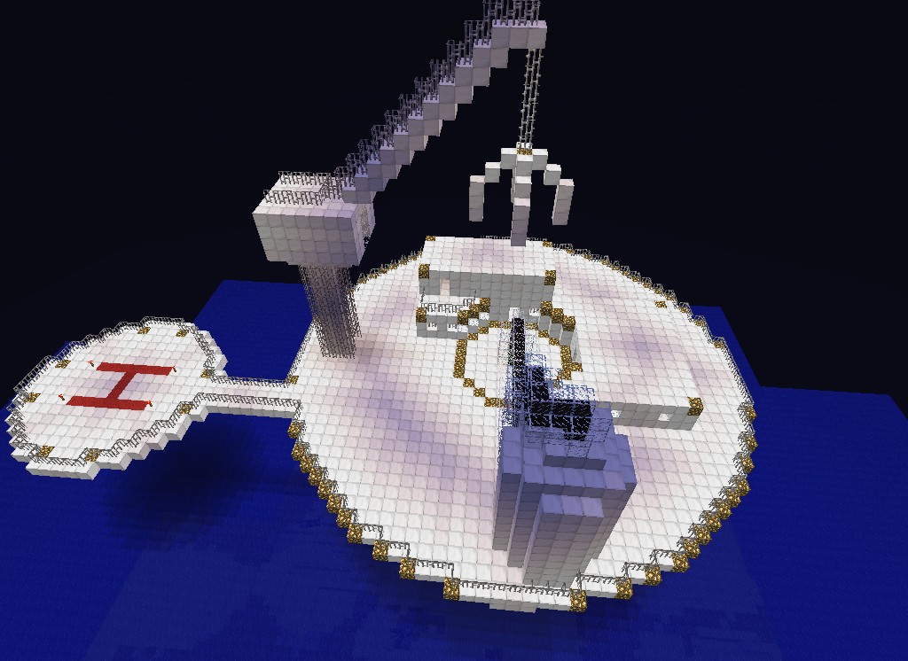 oil rig in solaria Minecraft Map