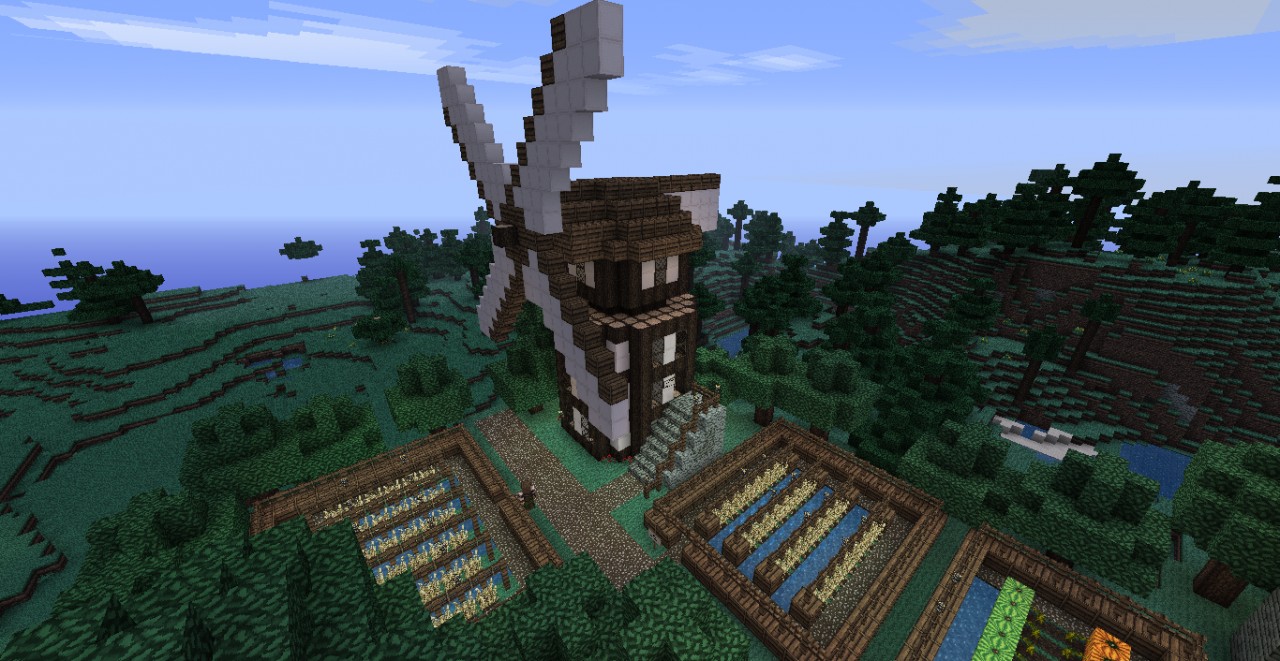 [Infrastructure] Town_Mill_Design_#1 Minecraft Map