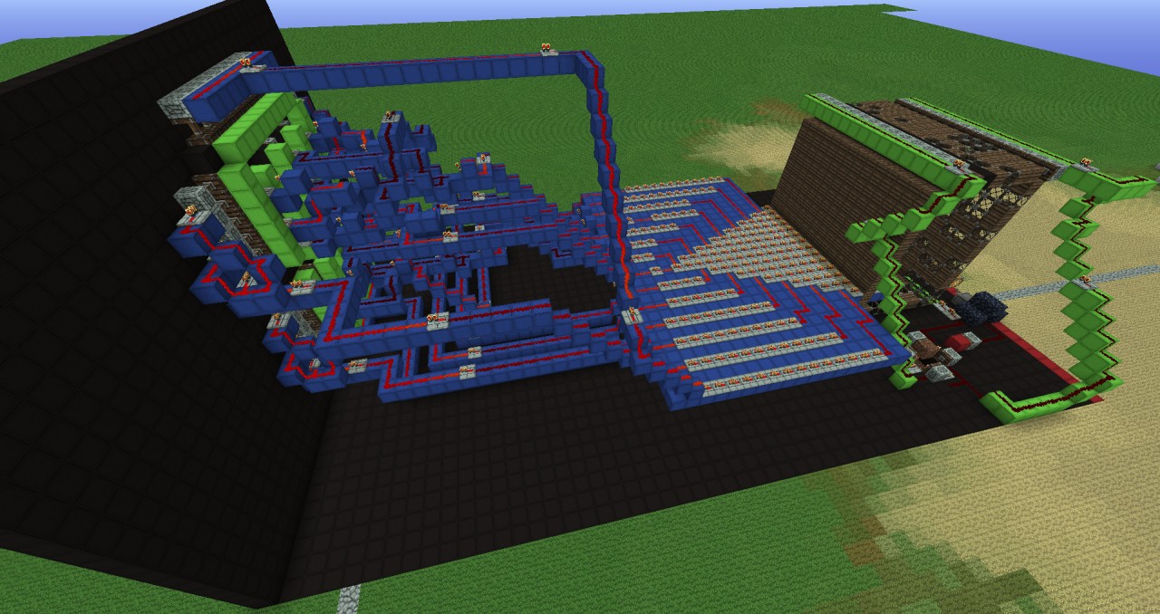 14 Segment Piston Display Minecraft Map