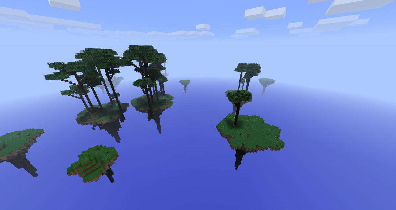 Custom Terrain: Floating Islands Minecraft Map