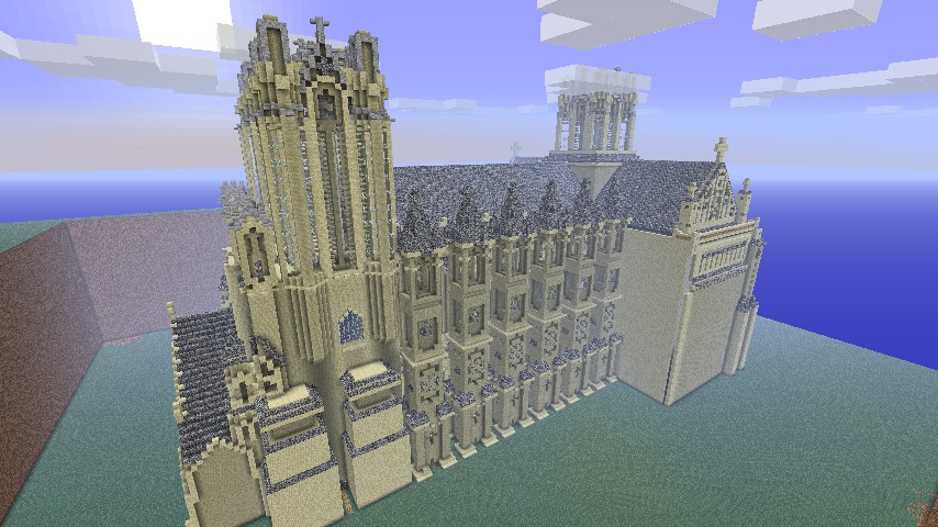 Mega cathedral / church sandstone Minecraft Map