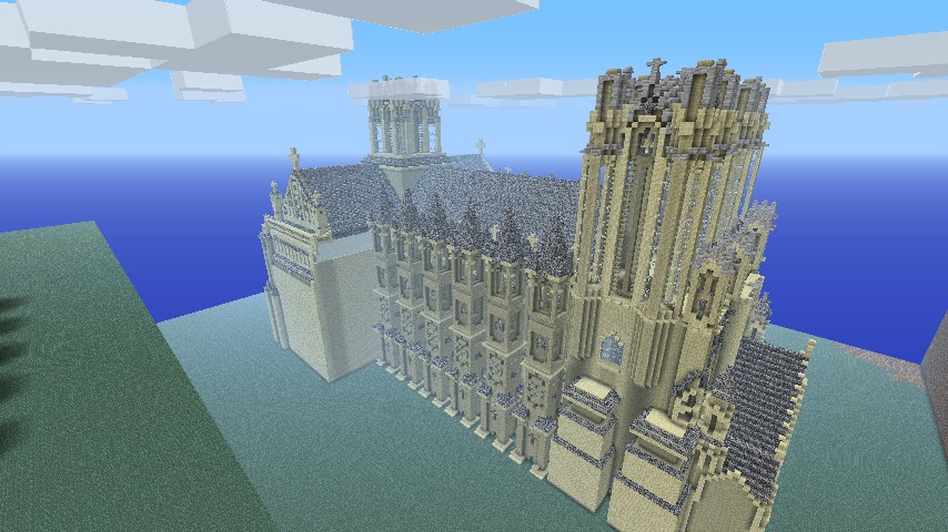 Mega cathedral / church sandstone Minecraft Map