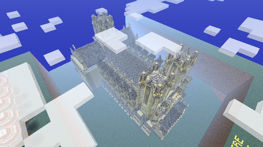 Mega cathedral / church sandstone Minecraft Map