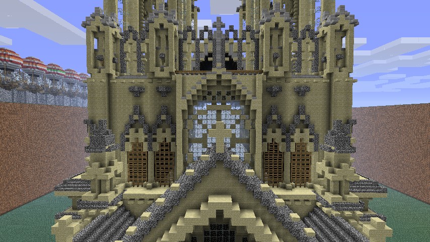 Mega cathedral / church sandstone Minecraft Map