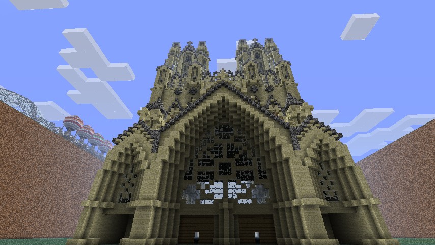 Mega cathedral / church sandstone Minecraft Map
