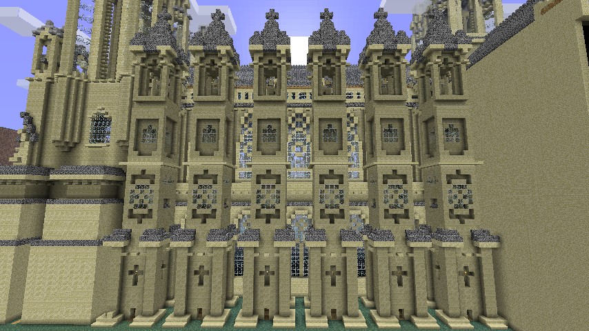 Mega cathedral / church sandstone Minecraft Map