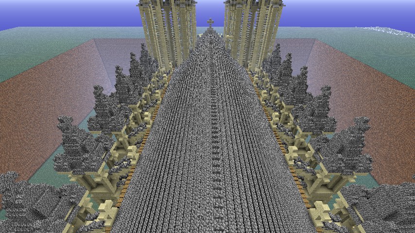 Mega cathedral / church sandstone Minecraft Map