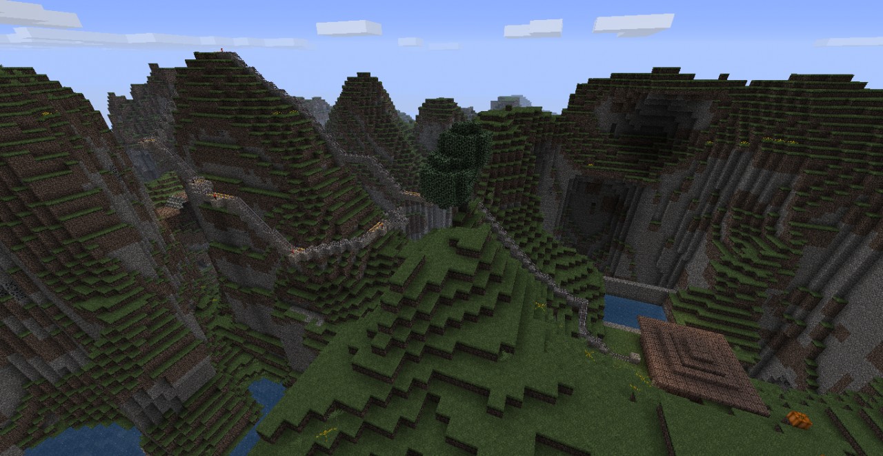 Berge Dorf Minecraft Map