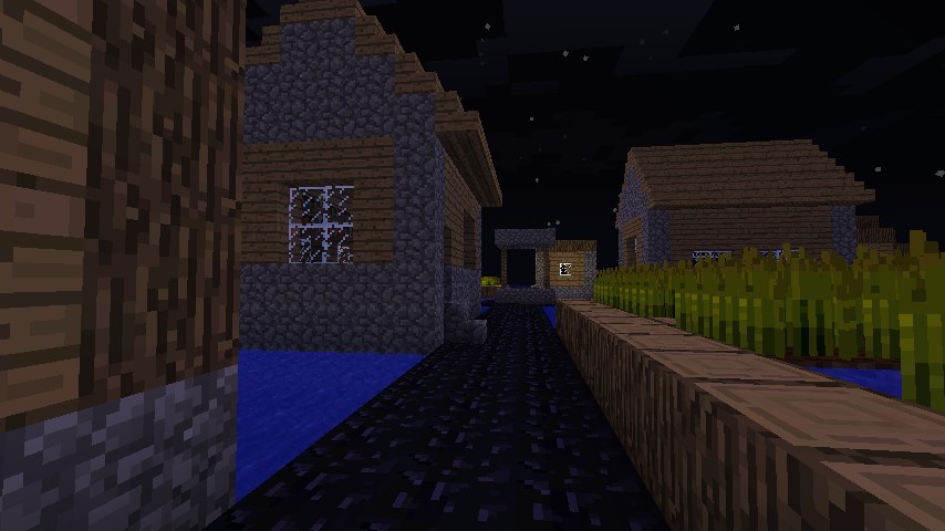 NPC Village in Ocean, Roads Rebuilt Minecraft Map