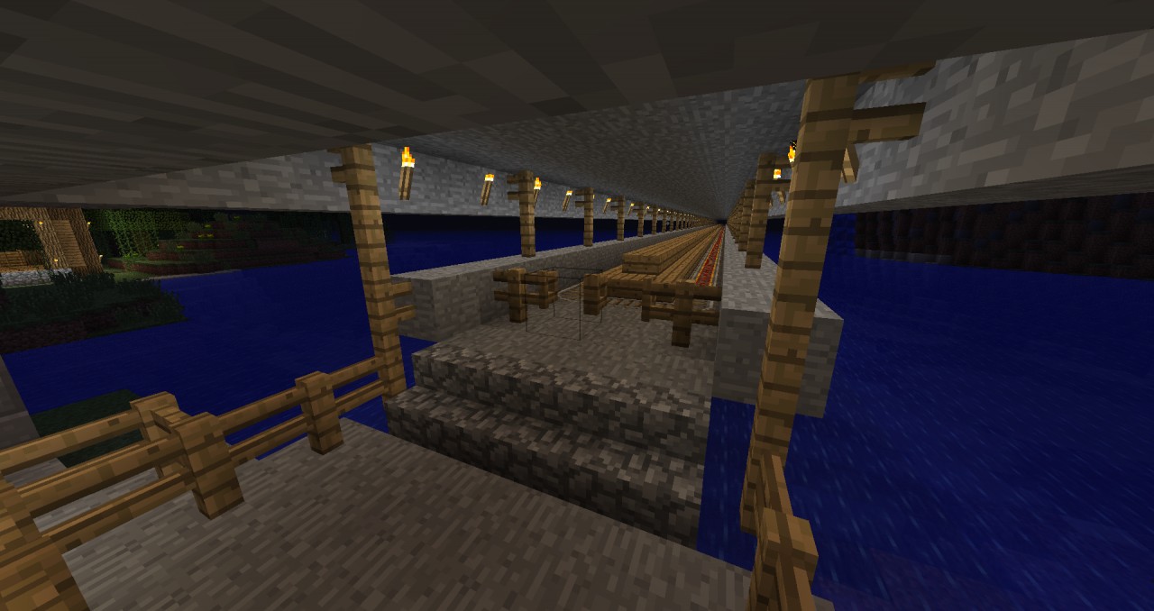 Lakeside Railrode Bridge Minecraft Map