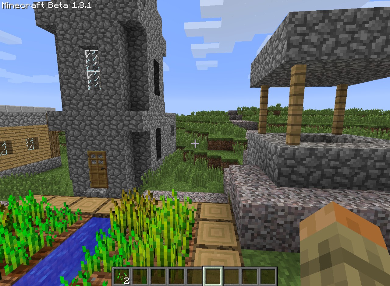 *seed* Ravine Crossed Village Minecraft Map