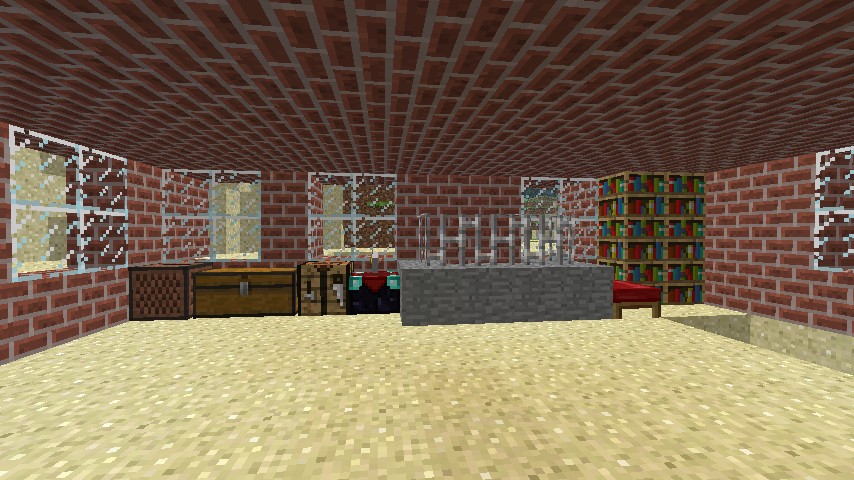 Minecraft brick house with end portal!!! Minecraft Map