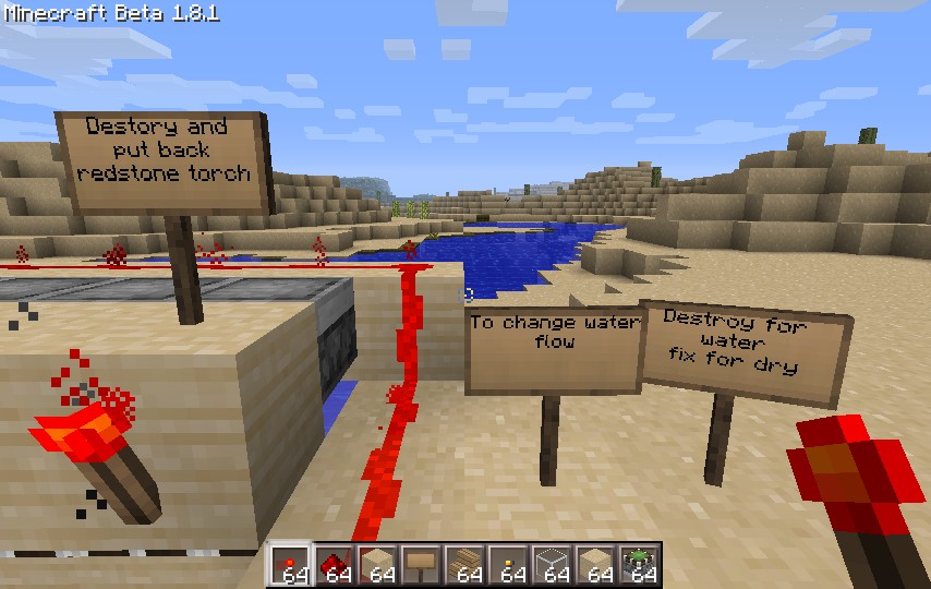 Desert Dam Minecraft Map