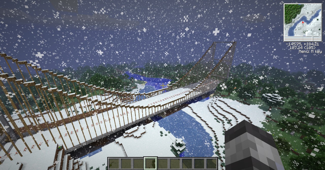 Suspension bridge Minecraft Map