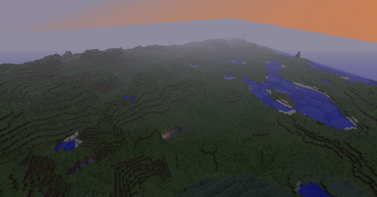 Epic Mountains, Caves, and valleys + starter house Minecraft Map