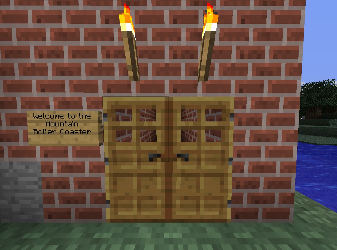 Mountain Roller Coaster Minecraft Map