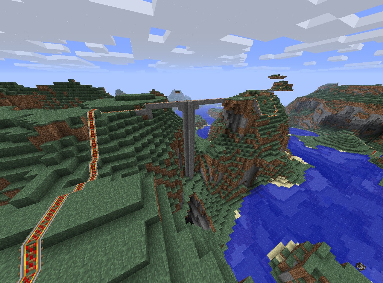 Mountain Roller Coaster Minecraft Map