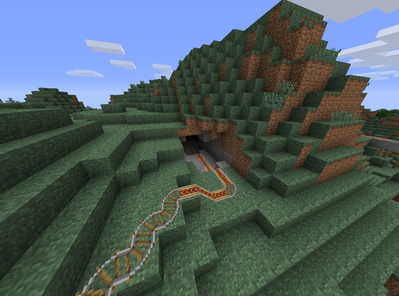 Mountain Roller Coaster Minecraft Map