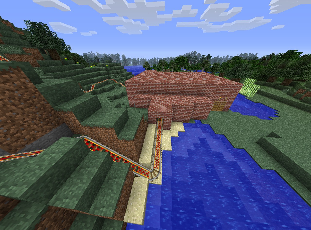 Mountain Roller Coaster Minecraft Map