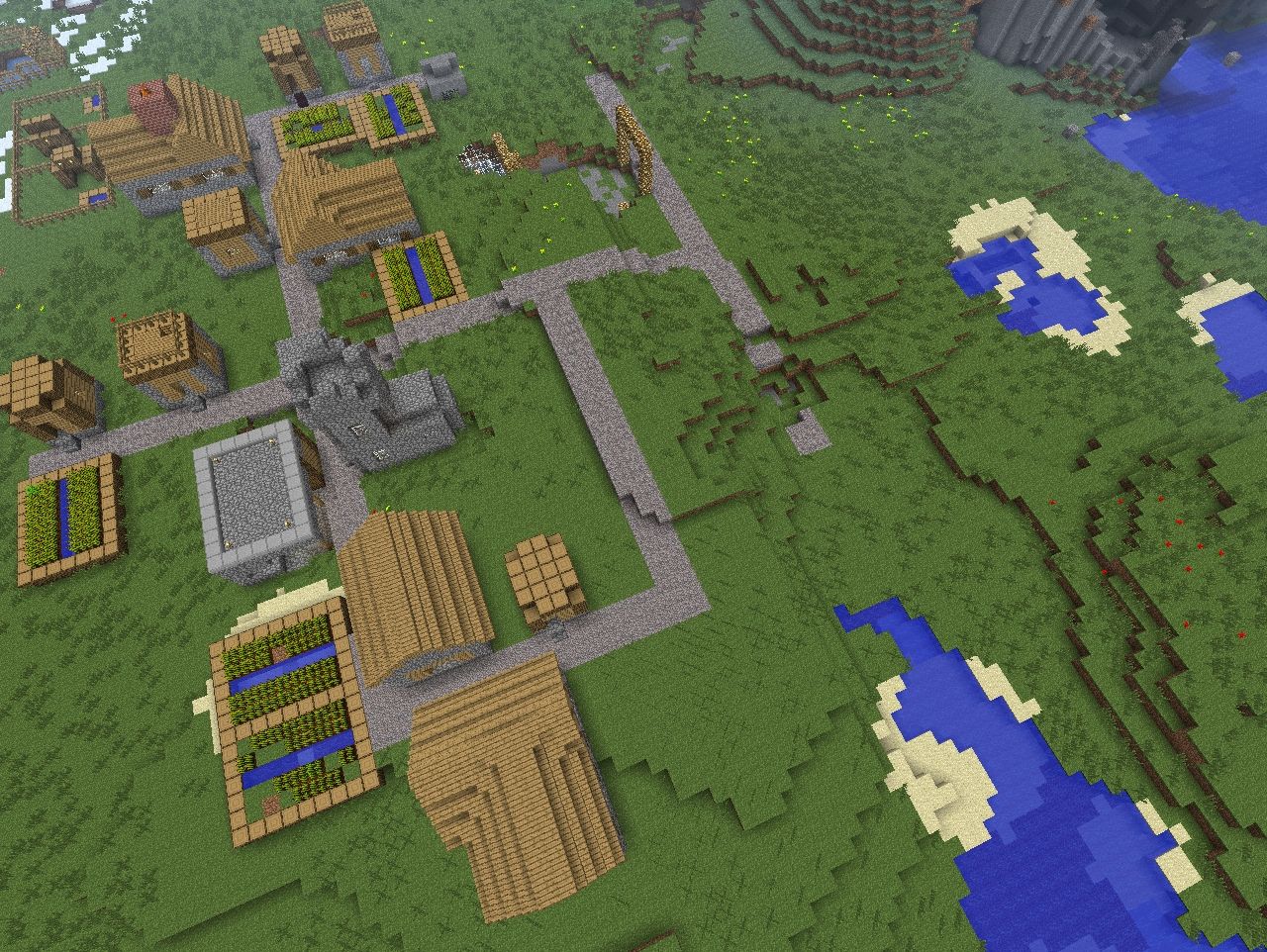 Spawn in village! Minecraft Map