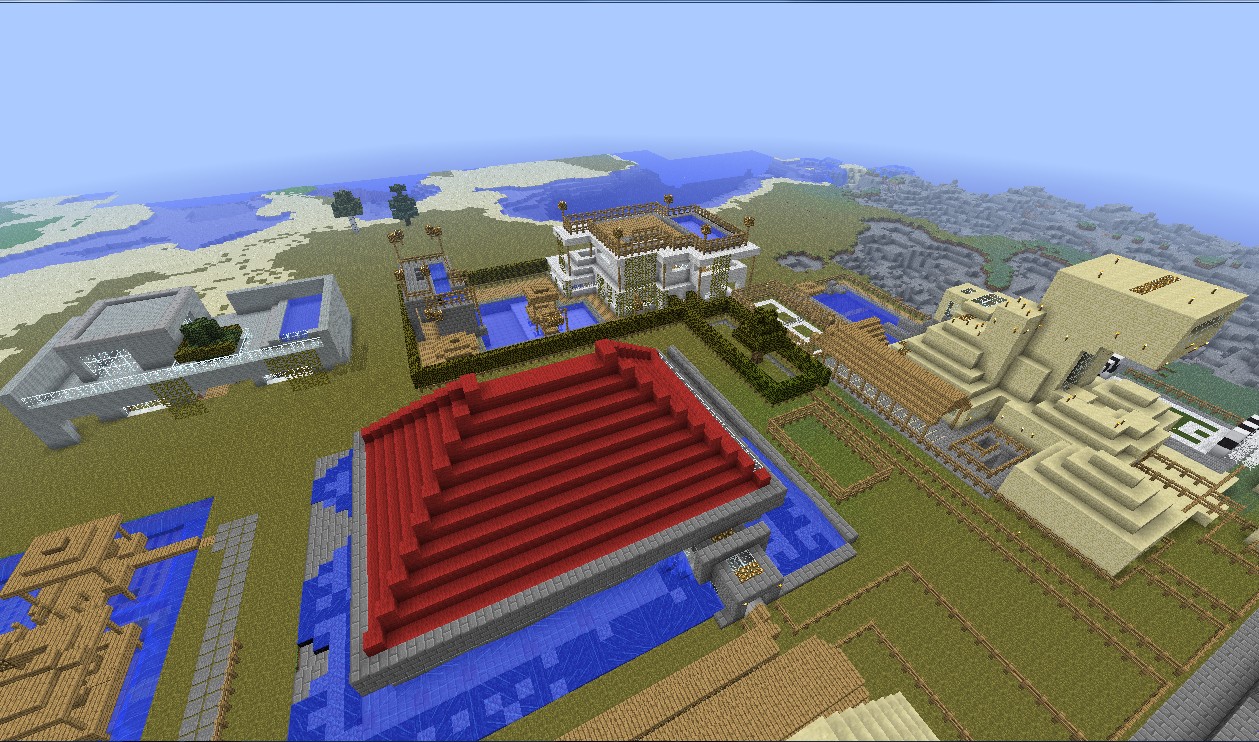 Houses for multiplayer. Minecraft Map