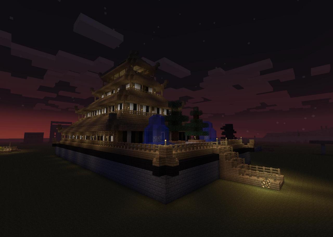 Japanese Style Castle with Schematic! Minecraft Map