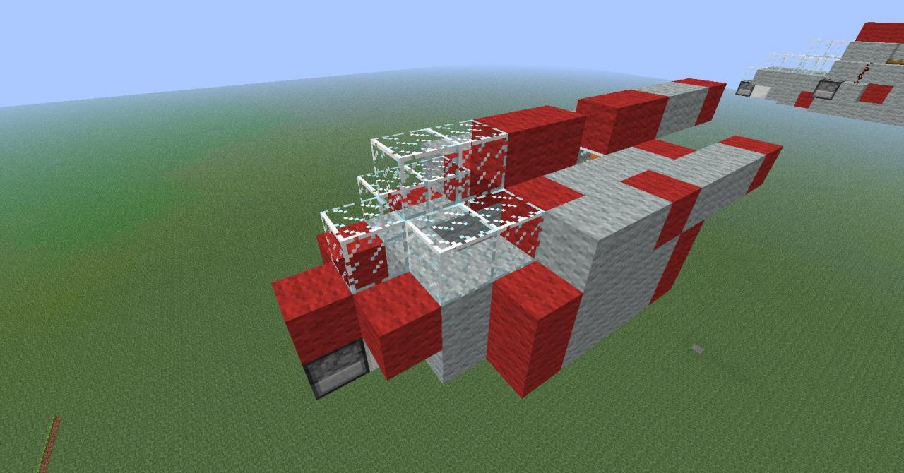 Future of warfare: red fighter jet (upgraded) Minecraft Map