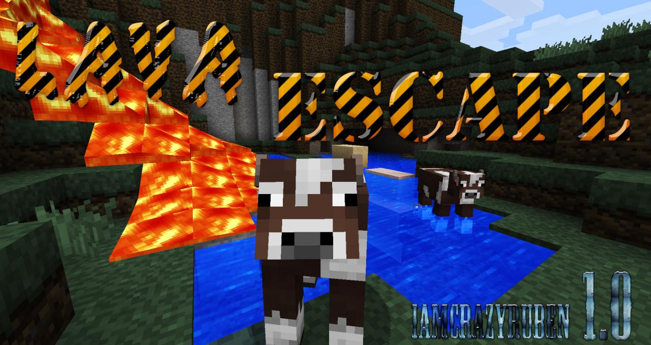 $$ LAVA $$ ESCAPE 1.0 ##Aventure Map## Minecraft Map