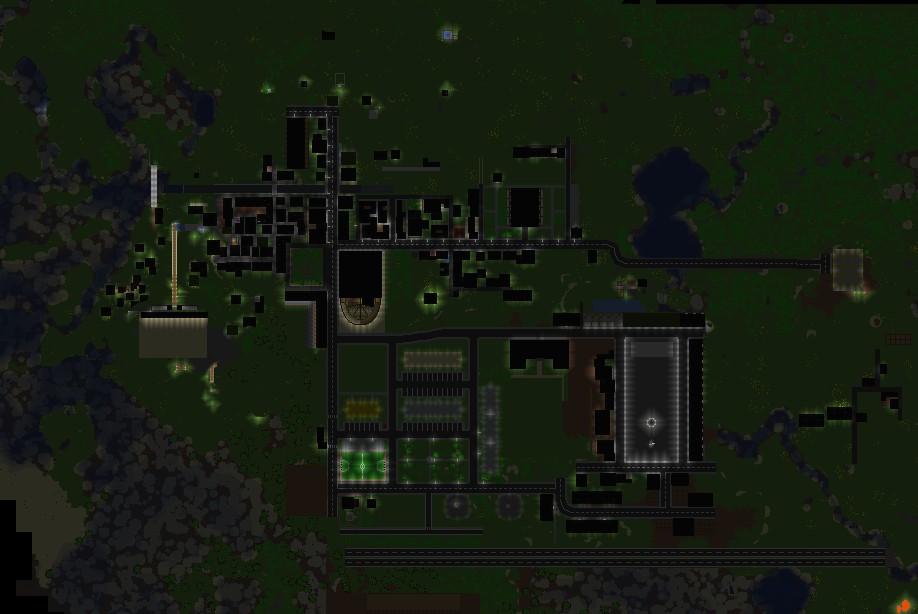 Night Platenberg from air ! Minecraft Map