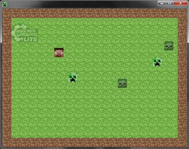 Creeper run away. Minecraft inspired minigame Minecraft Map